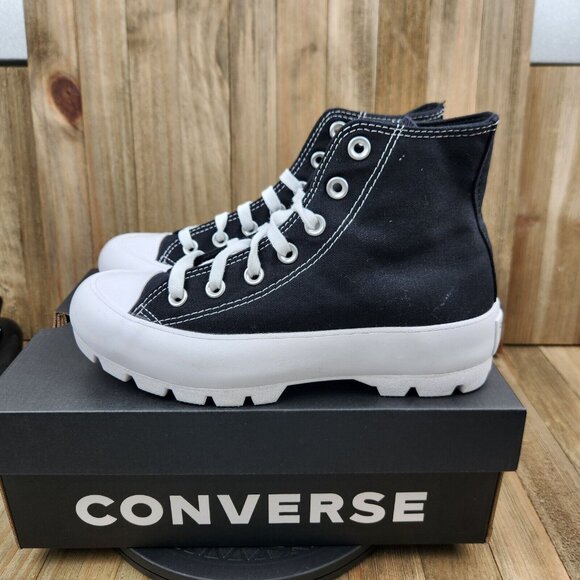 Converse | Shoes | Converse Ctas Lugged Lift Hi Womens Size 7 Black ...